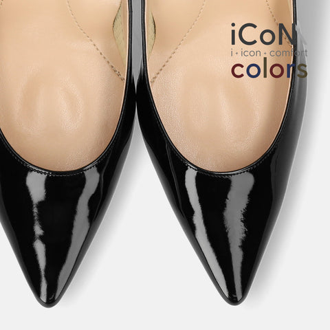20%OFF：2024AW：iCoN COLORS：ポインテッドトゥ エナメル パンプス（C76531）ブラックE – mamian マミアン ...