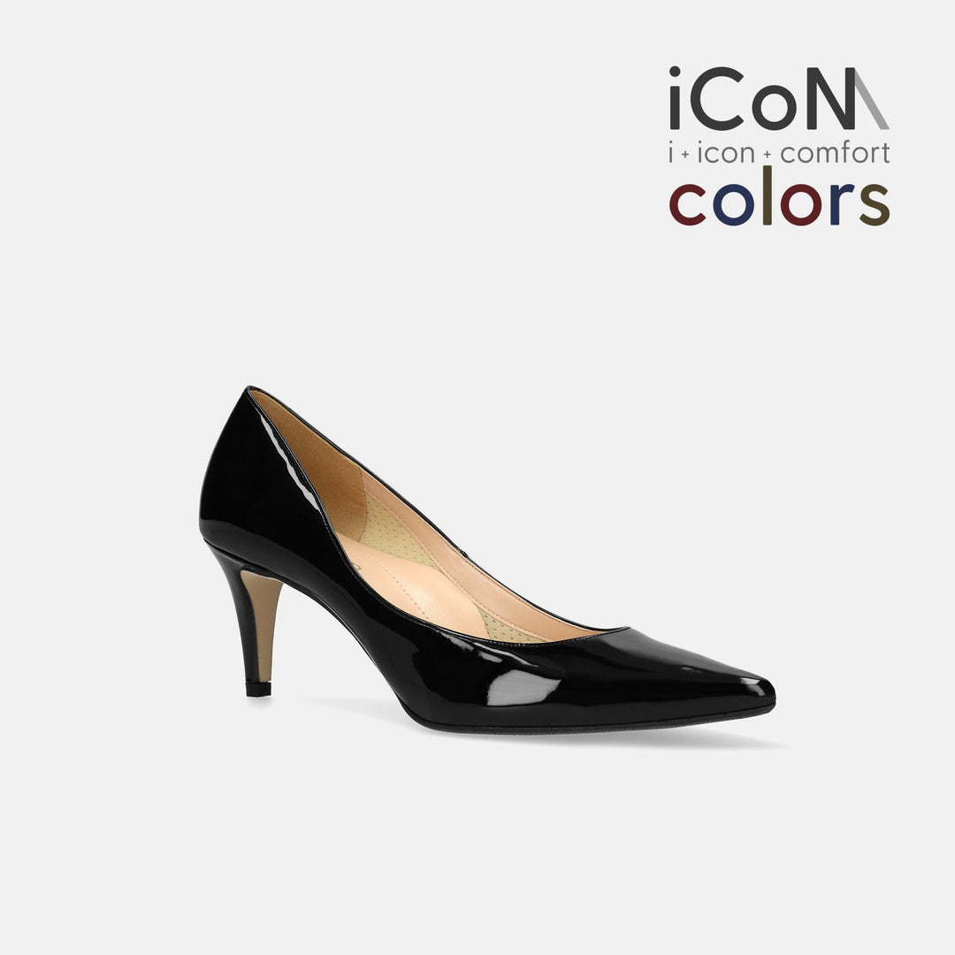 20%OFF：2024AW：iCoN COLORS：ポインテッドトゥ エナメル パンプス（C76531）ブラックE – mamian マミアン ...